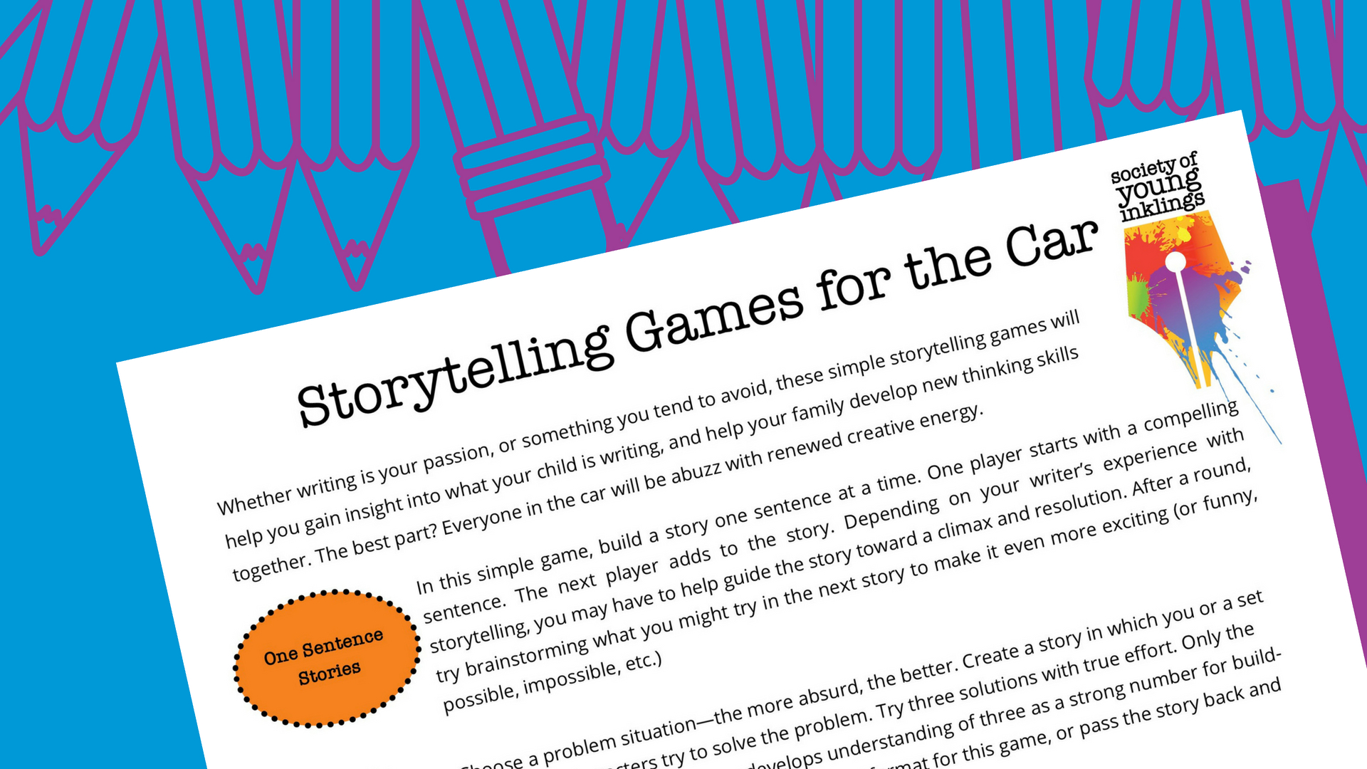 Storytelling Games for the Car » Society of Young Inklings